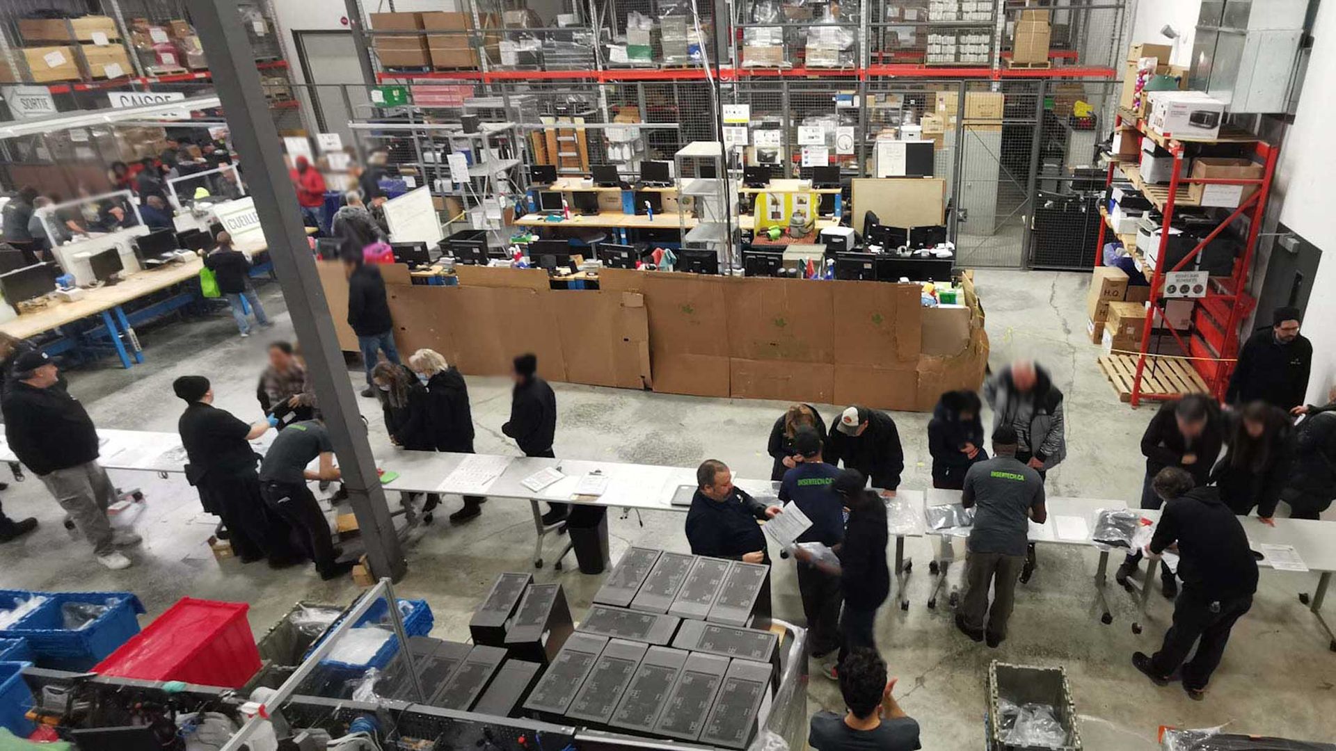 Vente d'entrepôt | Clients Insertech